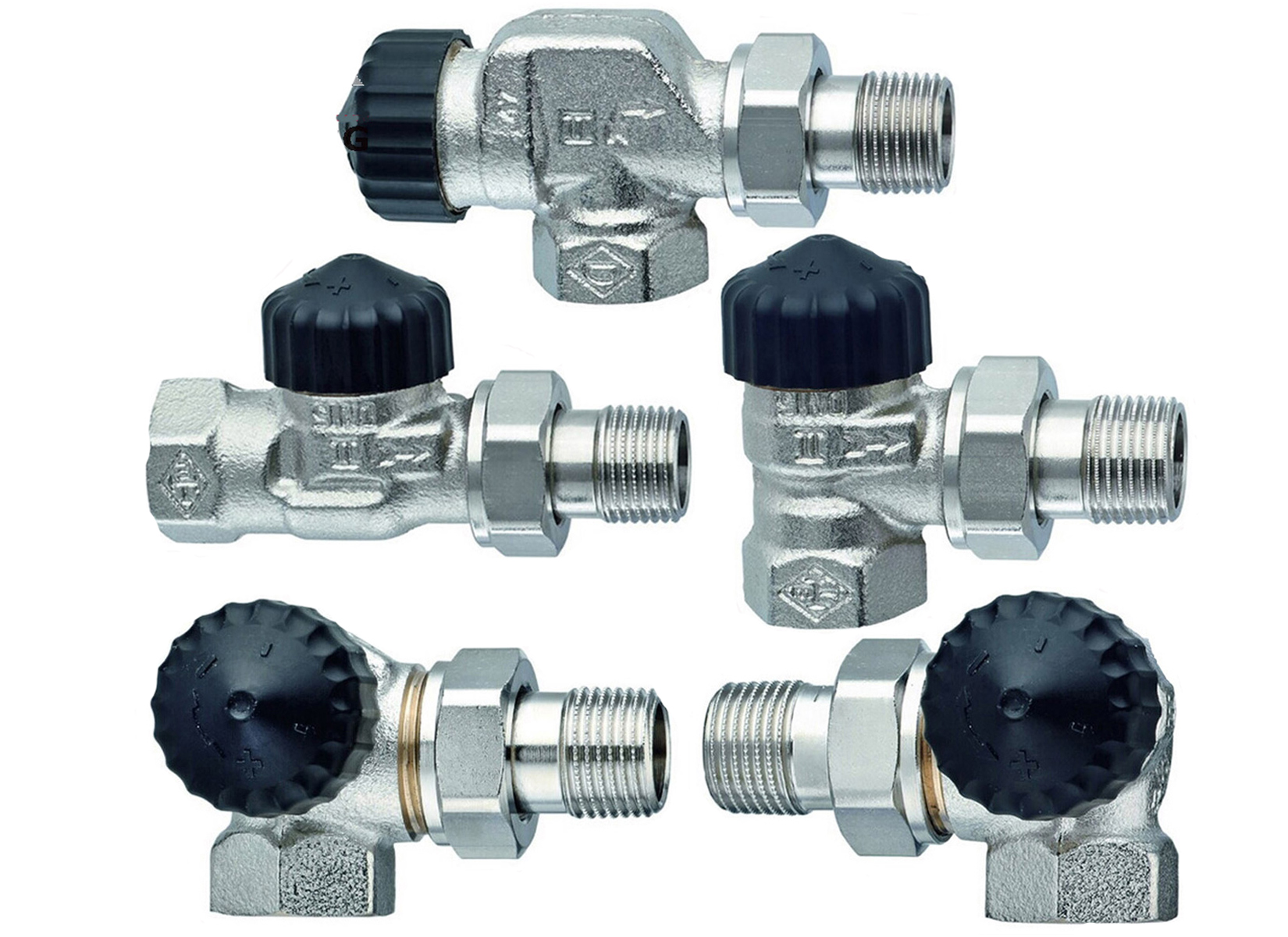 Heimeier Thermostatventil 3/8" 1/2" 3/4" 1" 1 1/4" Eck Winkeleck ...